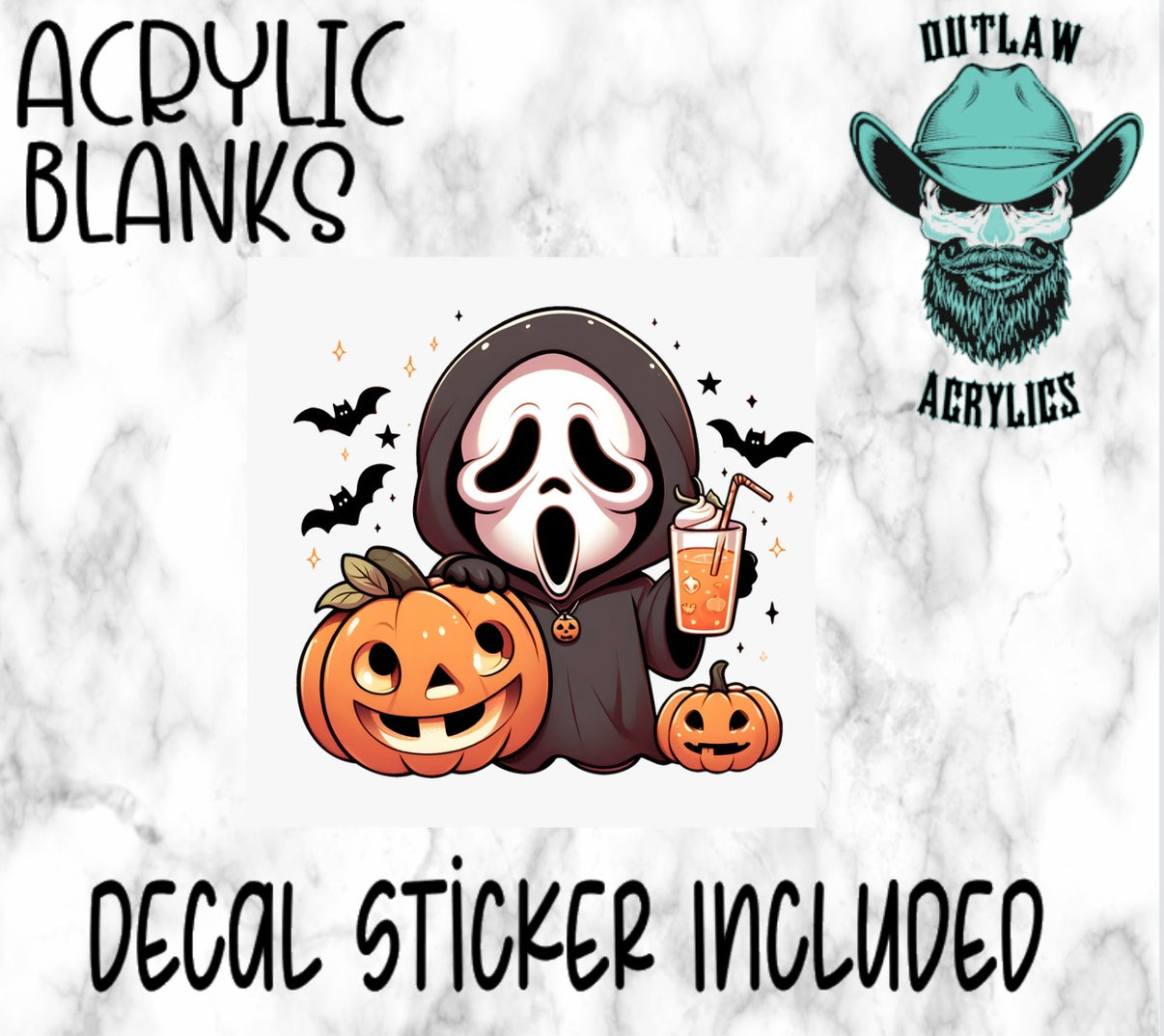 Chibi Scream Acrylic & Decal Set - Outlaw Acrylics