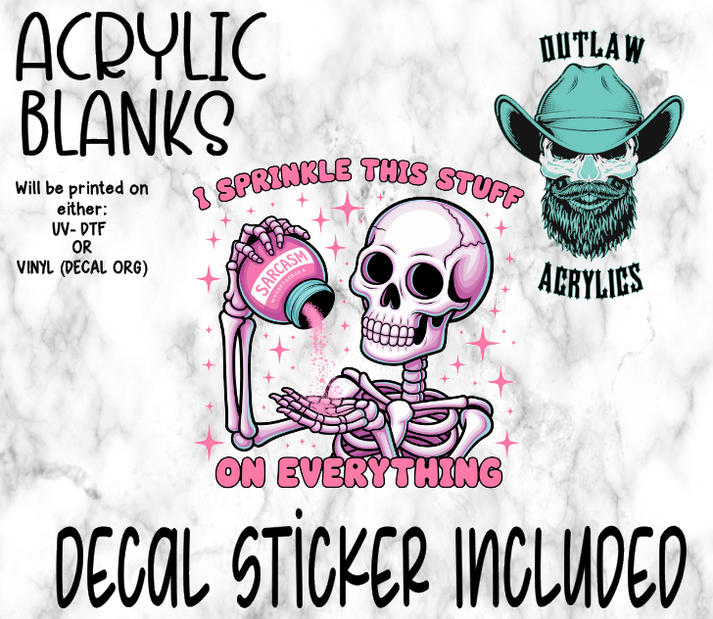 Sprinkle Sprinkle Acrylic & Decal Set - Outlaw Acrylics