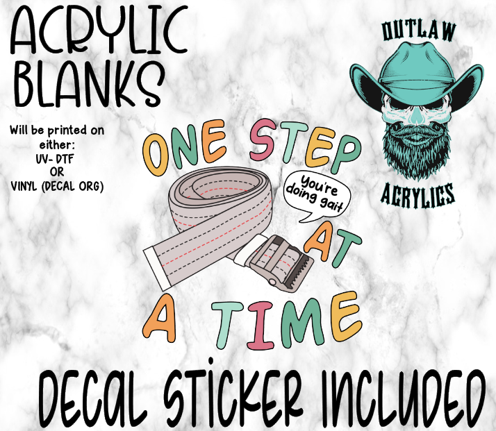 One Step Acrylic & Decal Set - Outlaw Acrylics