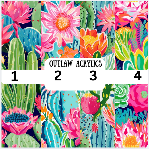 Preppy Cacti Vinyl – Outlaw Acrylics